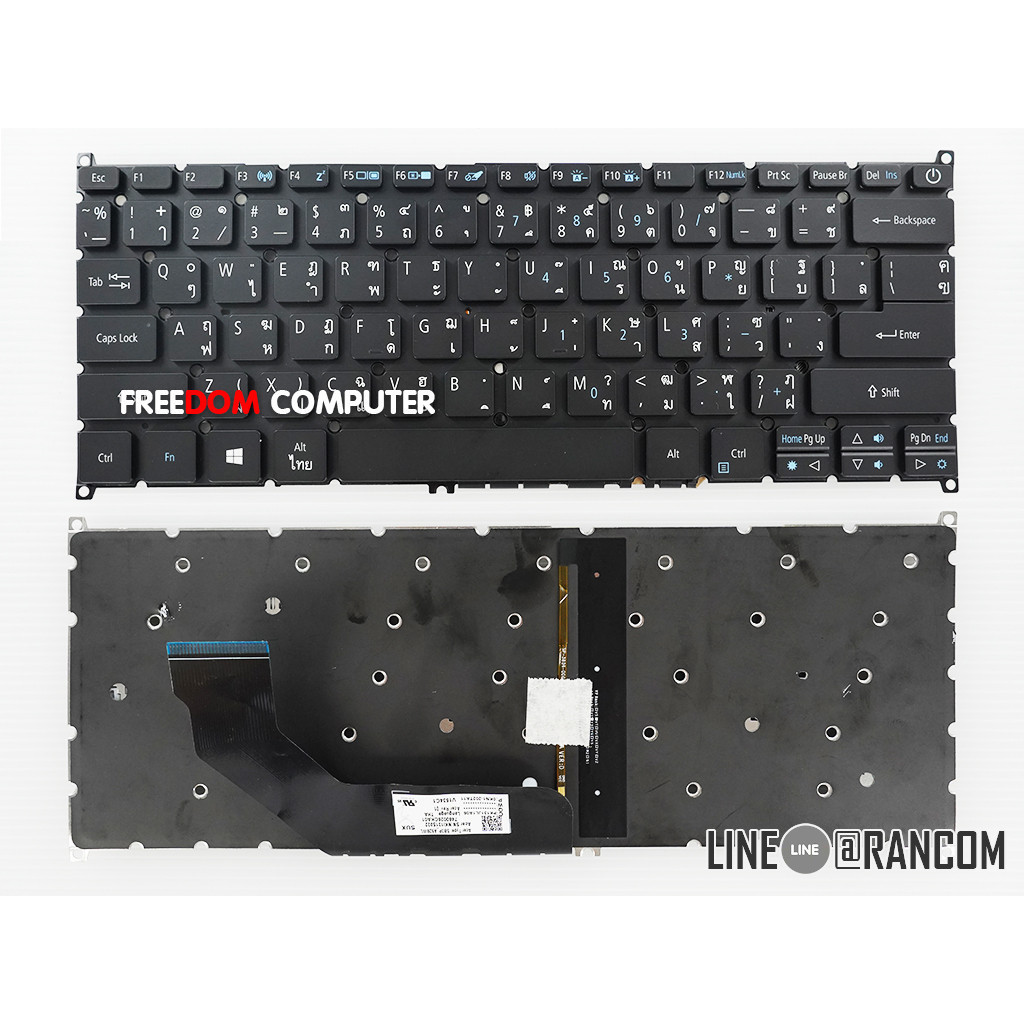 คีย์บอร์ด ACER Swift 3 SF314-52G SF314-53G SF314-55G ไทย อังกฤษ ...