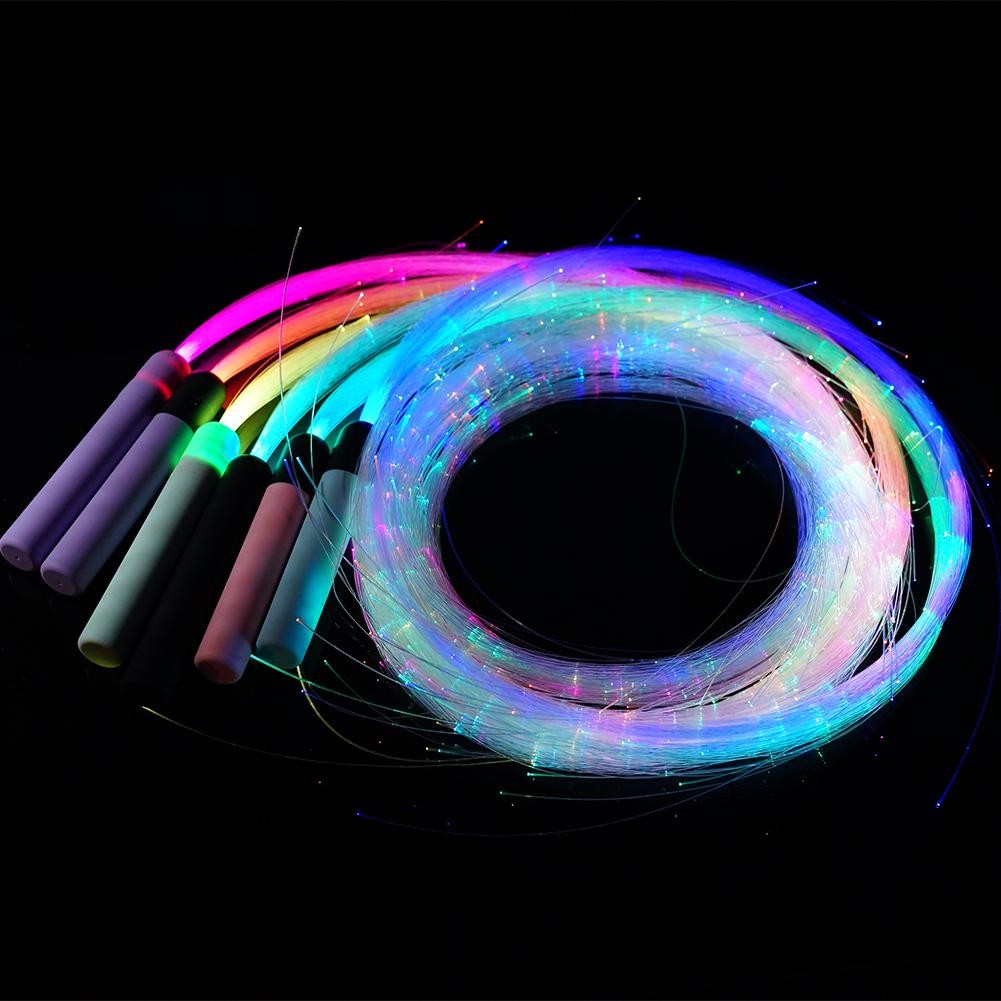 Led Fiber Optic Whip 360° หมุน Super Bright Optical Hand Rope Light-up ...