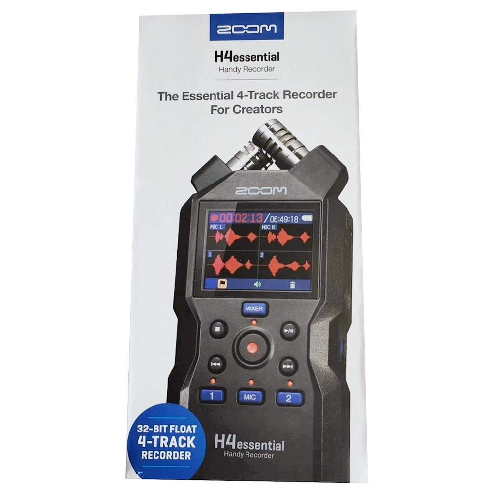 Zoom H4essential Handy Recorder - 32-Bit Float 4-Track Portable Audio ...