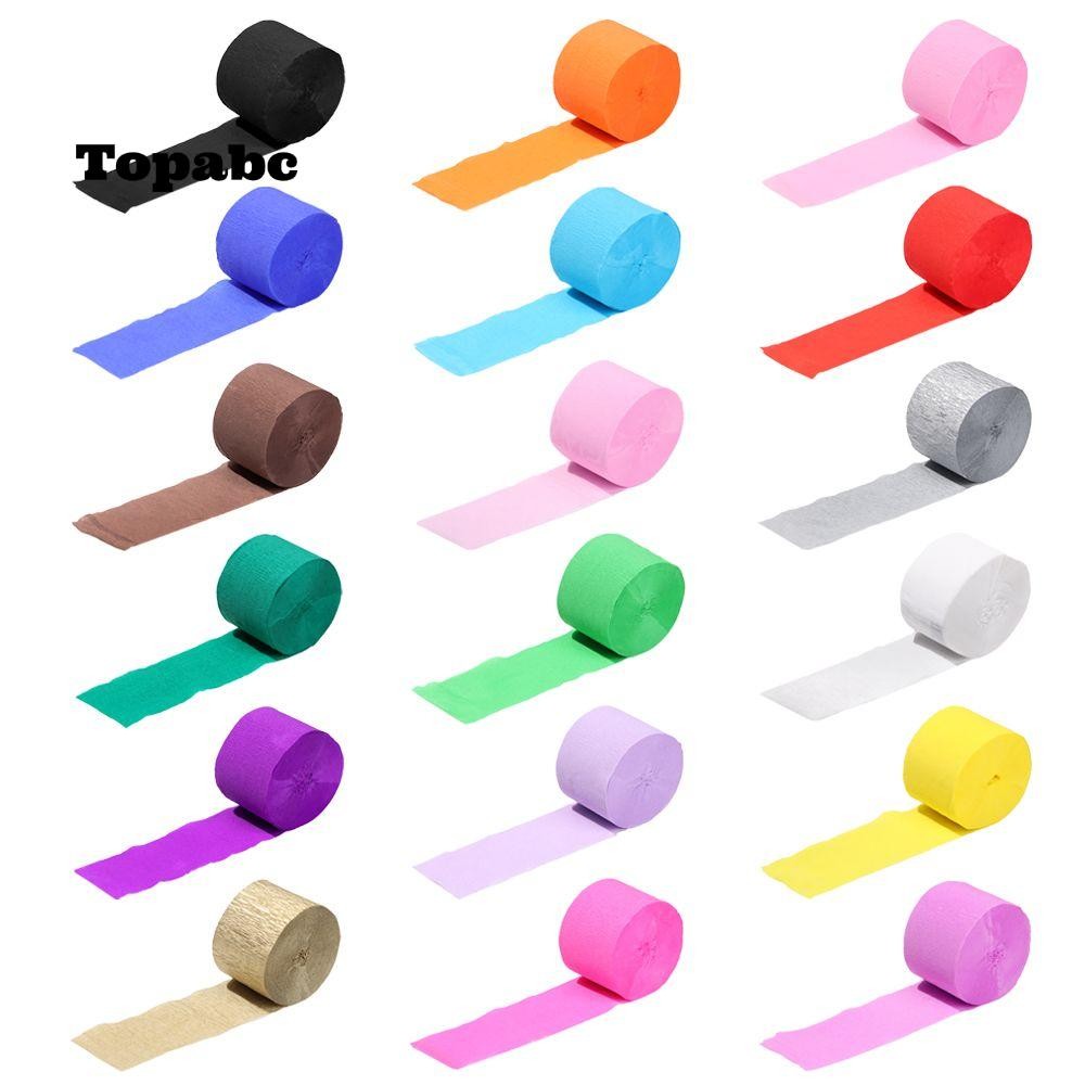TOP 1 Roll DIY Crepe Paper Streamers Colored Wedding Decor DIY Paper ...