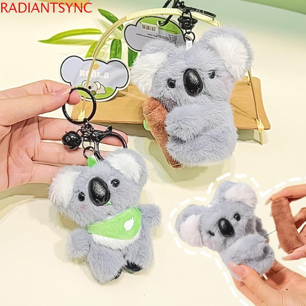 Radiantsync Plush Koala พวงกุญแจ,ตุ๊กตาการ์ตูน Koala Windup ของเล่นตุ๊กตา,น่ารักสร้างสรรค์ Soft ...