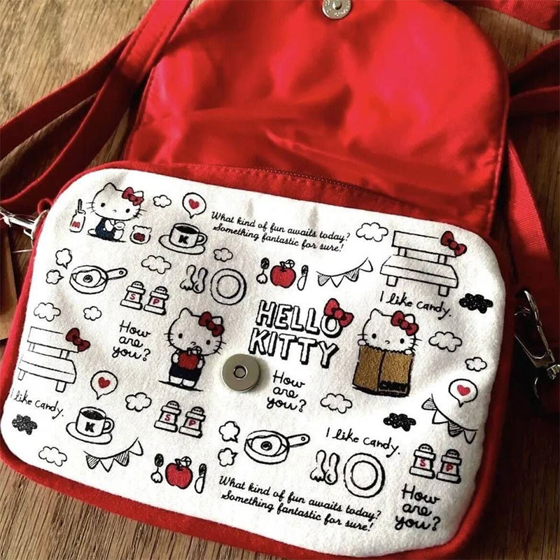 Lyn Hello Kitty กระเป๋าสะพายสะพายข้างญี่ปุ่นสําหรับเก็บเปลี่ยนมือถือ ...