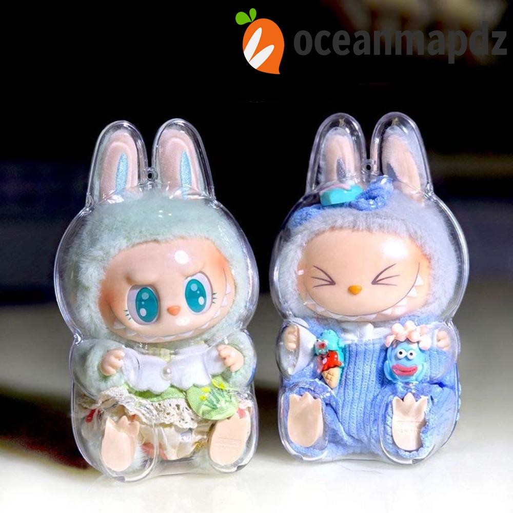 Oceanmapdz นั่งลง Labubu กระเป๋าเก็บ, Peadant Anti-lost Labubu เกราะ ...