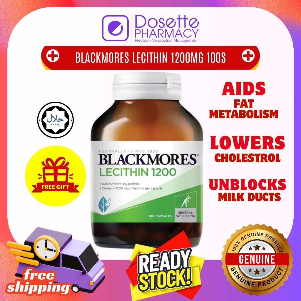 Blackmores LECITHIN 1200MG 100S [EXP:10/2025] - FAT EMULSIFIER ...