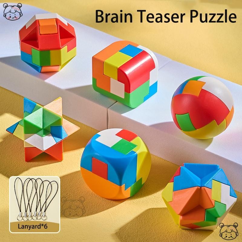 Brain Teaser Puzzle 3D Interlock Brain Teaser ปริศนาของเล่นสมอง Teaser ...