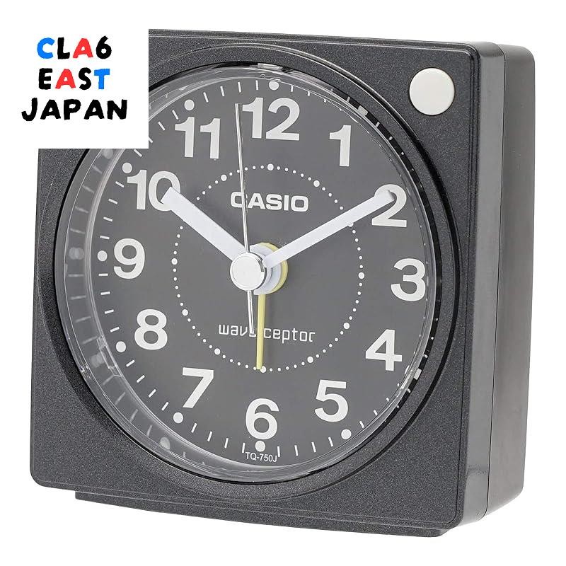 Casio radio-controlled analog clock square black TQ-750J-1JF | Shopee ...