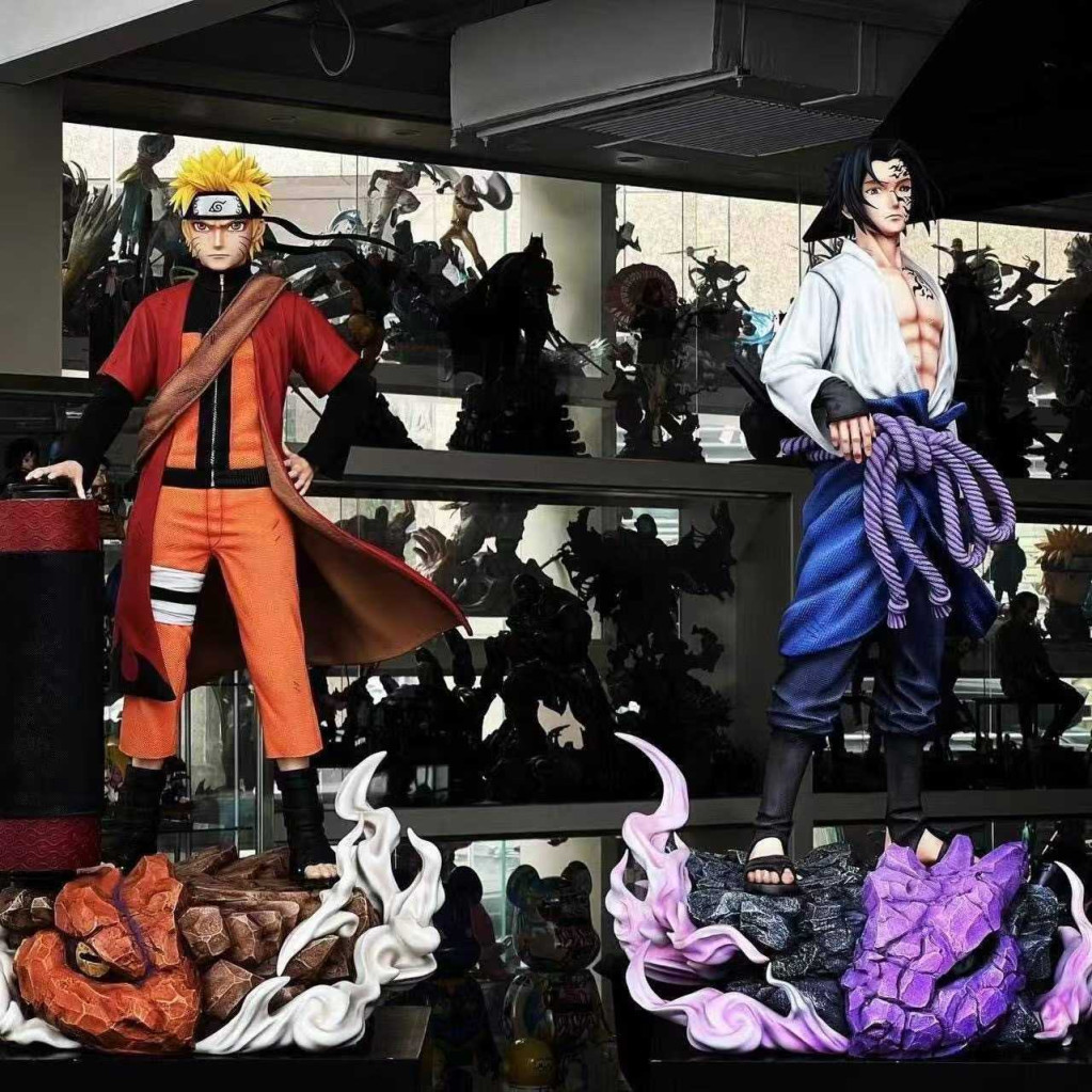 Crow Mantra Uchiha Sasuke Hand-Made Naruto GK หญ้าไก่ฟ้าดาบ Crow ไม้ฐาน ...