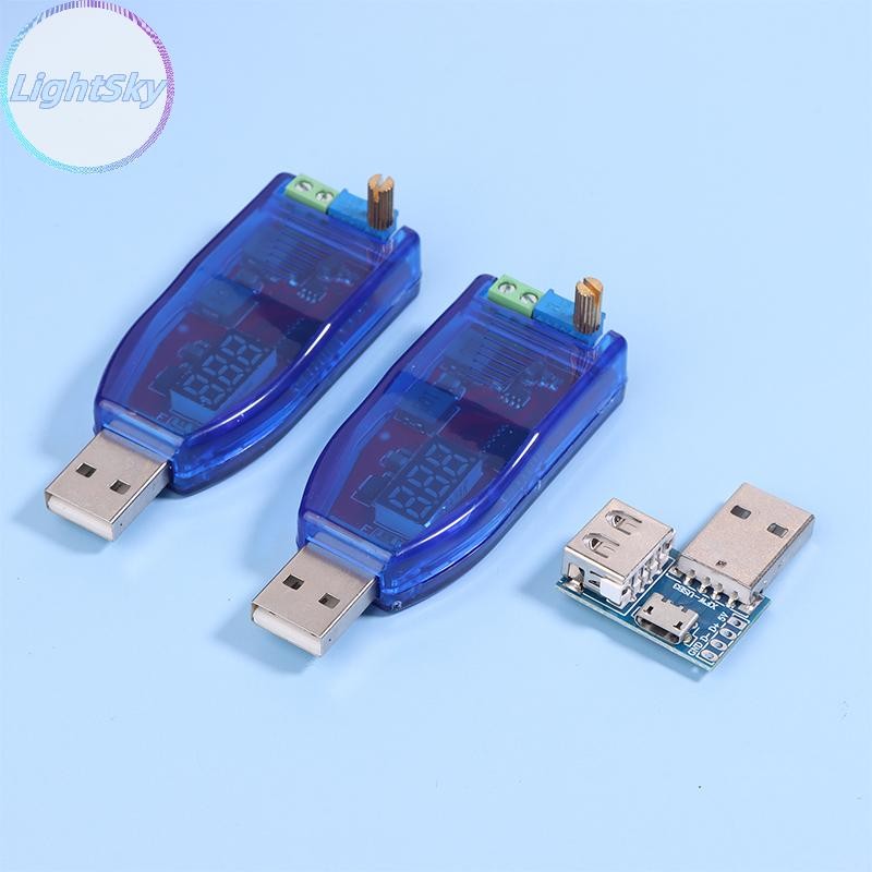 LightSky LED DC-DC 5V ถึง DC 1-24V ปรับ Potentiometer USB Step Up/Down ...