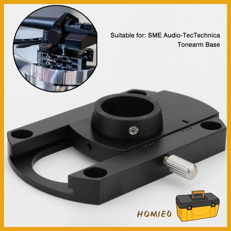 HOMIE0 อลูมิเนียมอัลลอยด์ Turntables Tonearm Mount Adapters Arm Plate ...