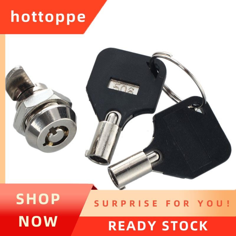 hottoppe12mm เกลียว Keyed Quarter Turn Cam Lock สําหรับลิ้นชักกล่อง ...