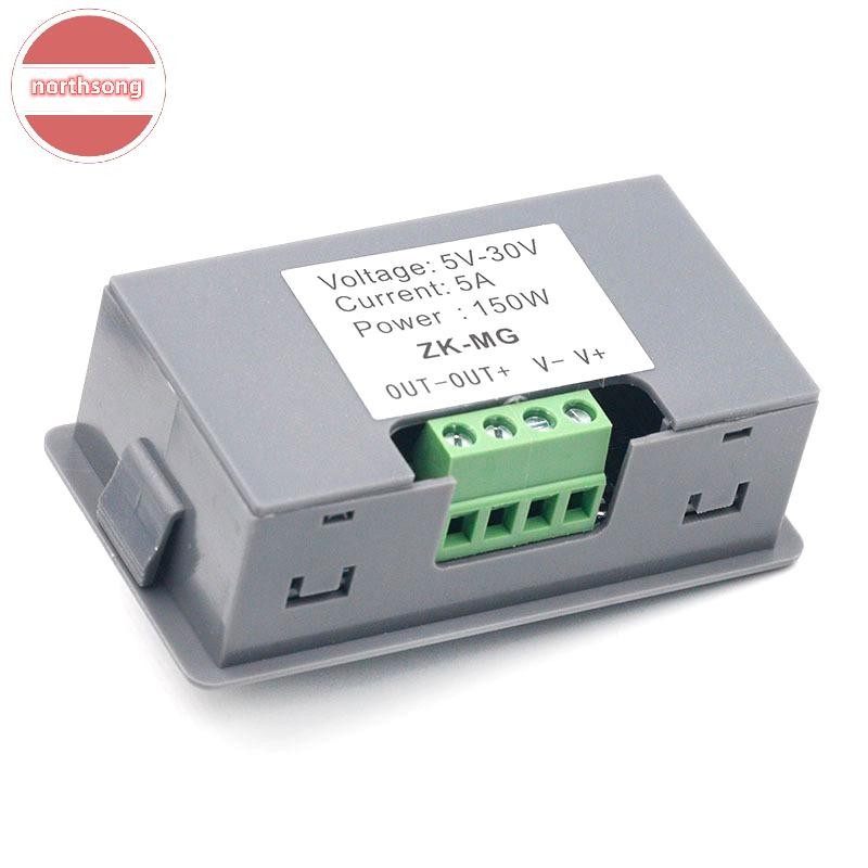 NOR DC 5-30V 12v 24v 5A DC มอเตอร์ Controller PWM ปรับความเร็วดิจิตอลจอแสดงผล Encoder ความถี่ ...