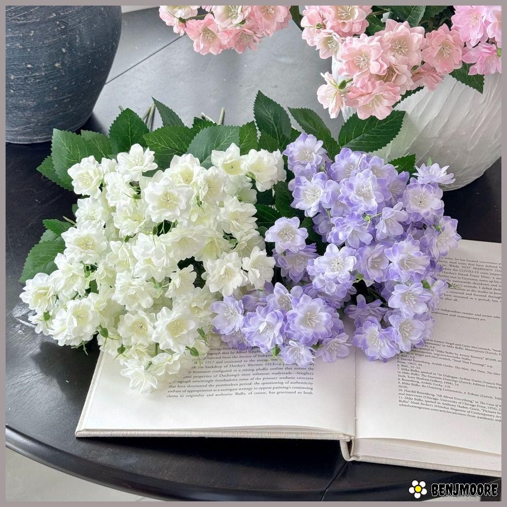 BENJMOORE Haitang Jasmine Flower, Non-Fading จําลองดอกไม้ประดิษฐ์, DIY ...