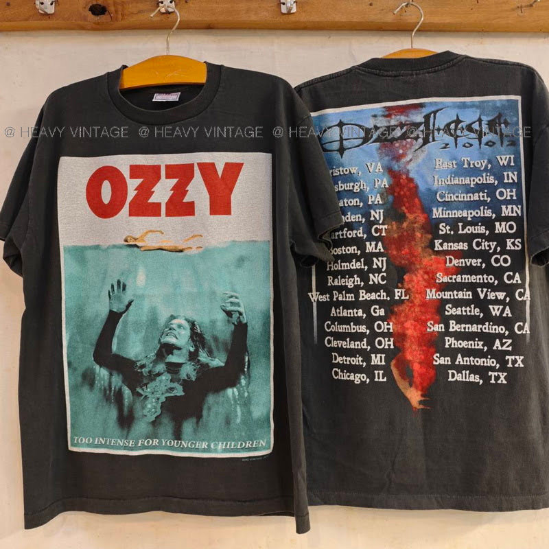OZZY OSBOURNE OZZFEST 2002 North America Tour Bio Soft เสื้อวินเทจ ...
