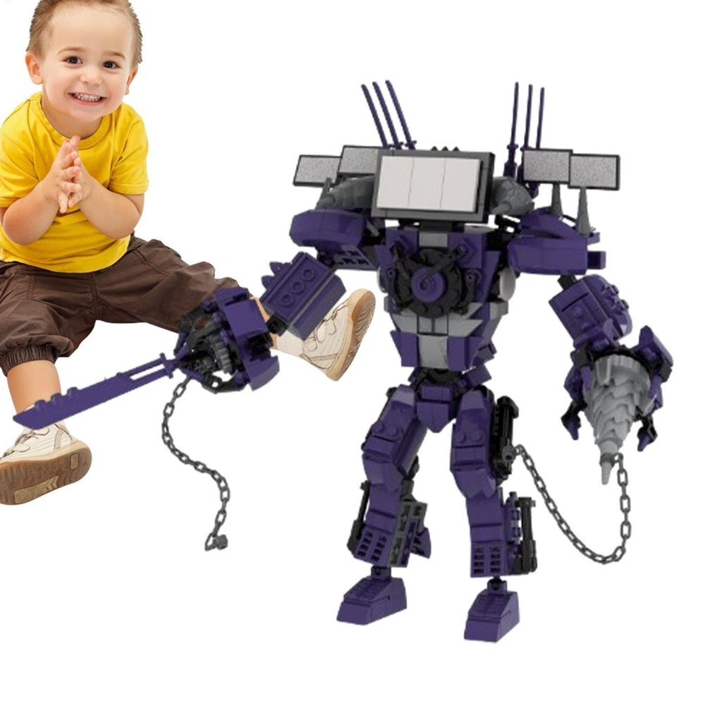 Building Block Toys For Kids TV People Block Figure Toys Kid Funny ...