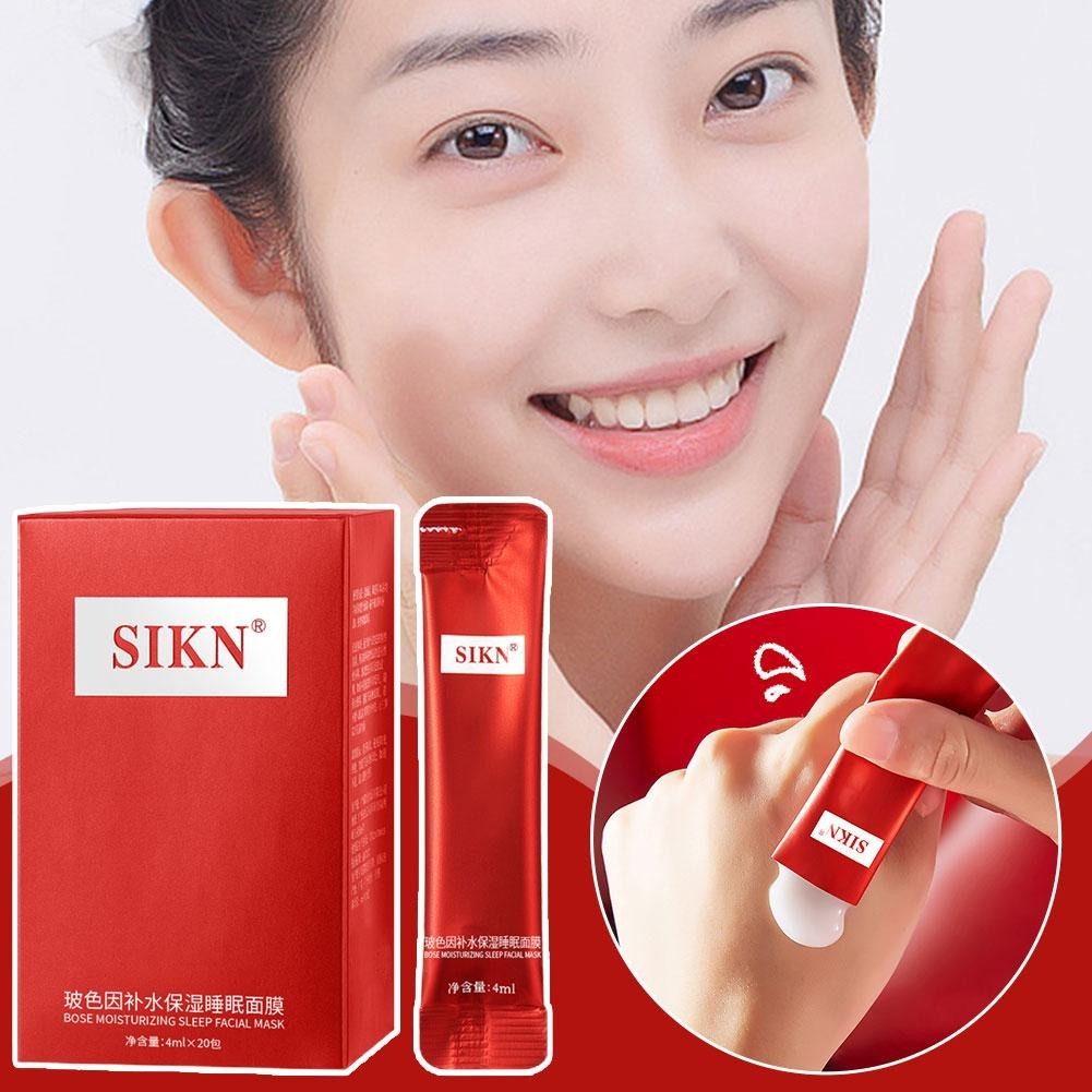 Sikn Frozen Age Lady Sleep Mask 20 ชิ้นไวท์เทนนิ่งลบจุดปรับปรุงผิวหมอง ...
