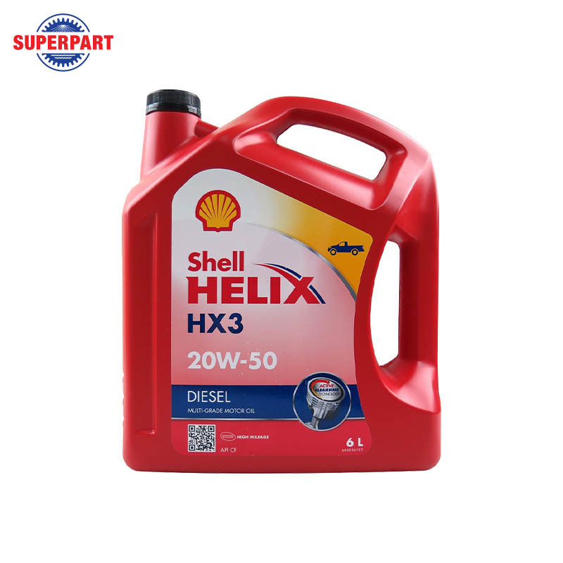 น้ำมันเครื่อง SHELL HELIX DIESEL HX3 (20W-50) 6L (100813860) | Shopee ...