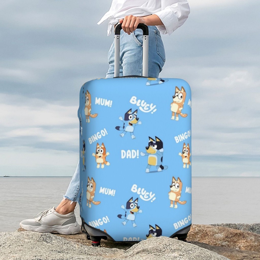 In Stock Bluey Travel กระเป๋าเดินทาง Protector ยืดหยุ่นป้องกันล้างทํา ...