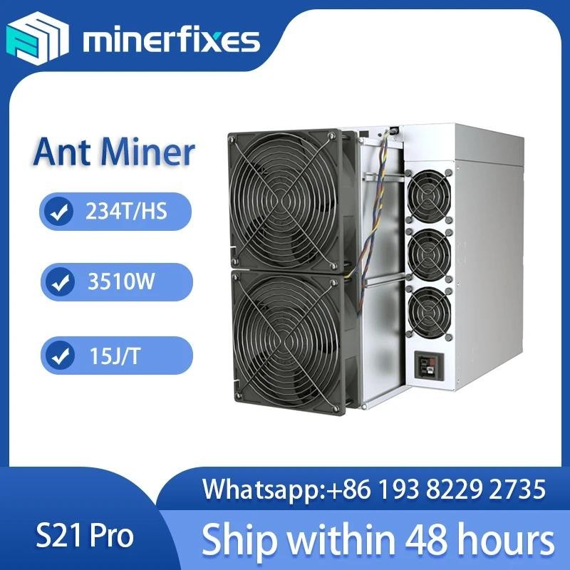 ใหม่ Bitmain Antminer S21 Pro 234Th Bitcoin Miner BTC/BCH/BSV SHA256 ... ใหม่ Bitmain Antminer S21 Pro 234Th Bitcoin Miner BTC/BCH/BSV SHA256 ...