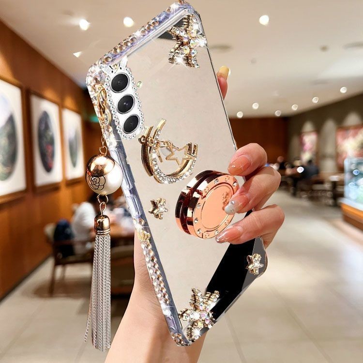 สินค้าใหม่ขายร้อน Samsung A34 เคสโทรศัพท์ 5G พื้นผิวกระจก Rhinestone ...