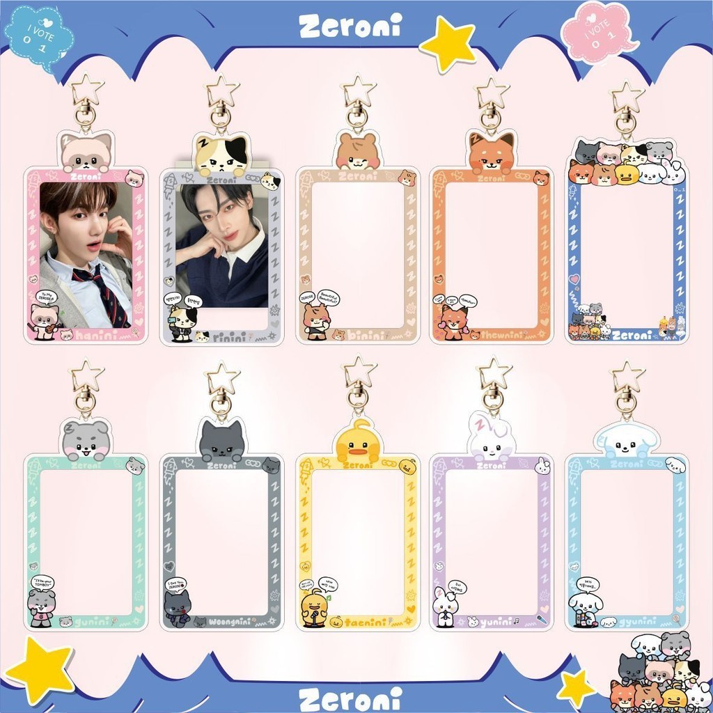 Kpop Idol ZEROBASEONE ZB1 Zeroni Photo Card Holder พวงกุญแจ | Shopee ...