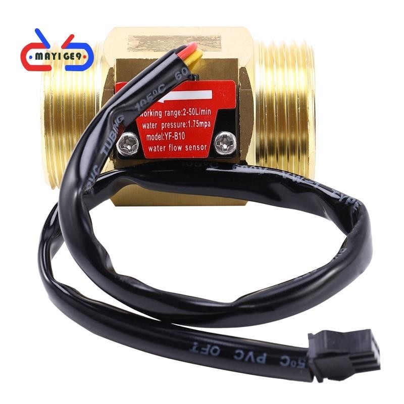 mayige9B10 Dn25 1 นิ้ว Water Hall Effect Turbine Flow Sensor Meter ...