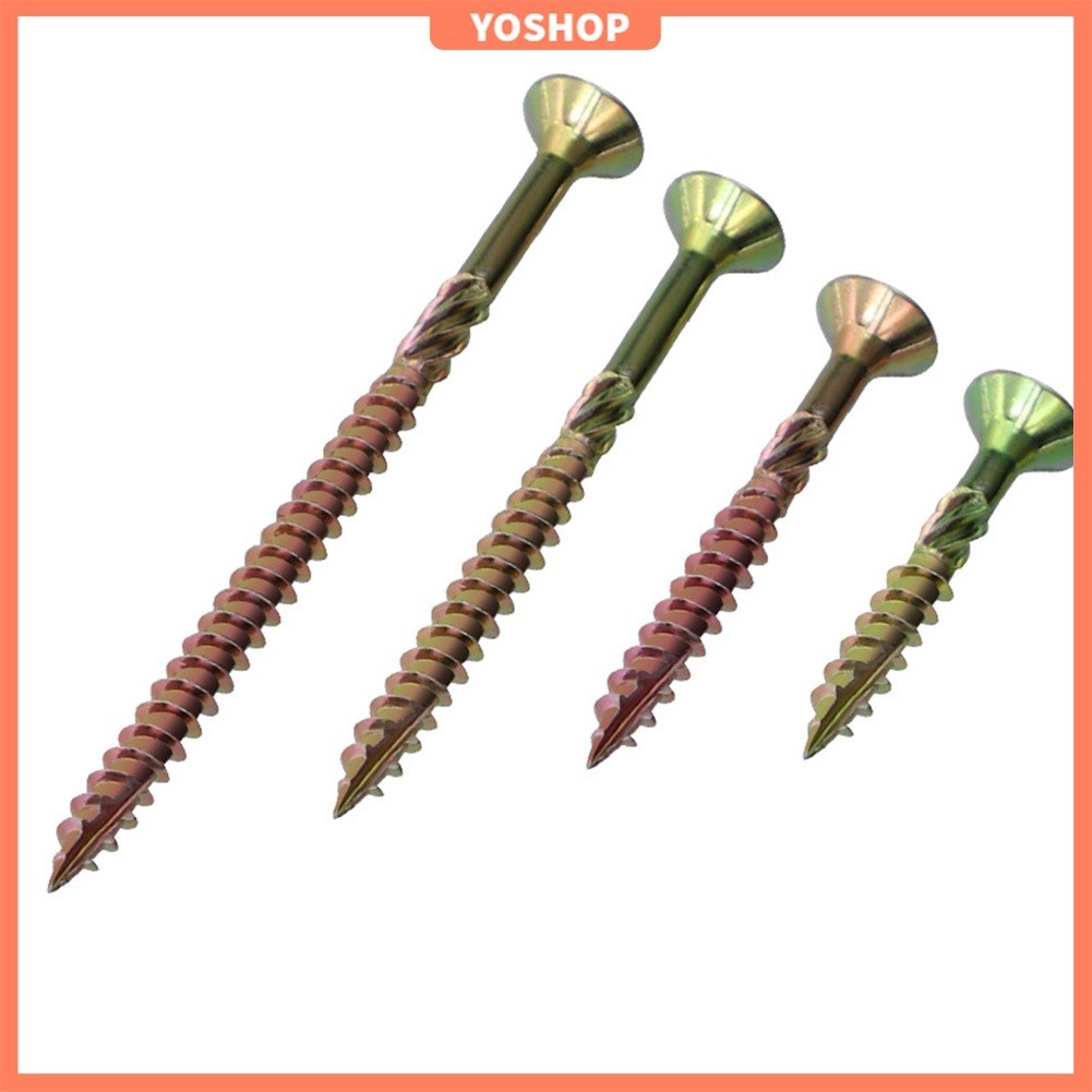 Ybp 100 ชิ้นสกรูไม้ T25 สกรูหัวแบน Self Tapping สกรู Torx ไม้ Binding สกรู | Shopee Thailand