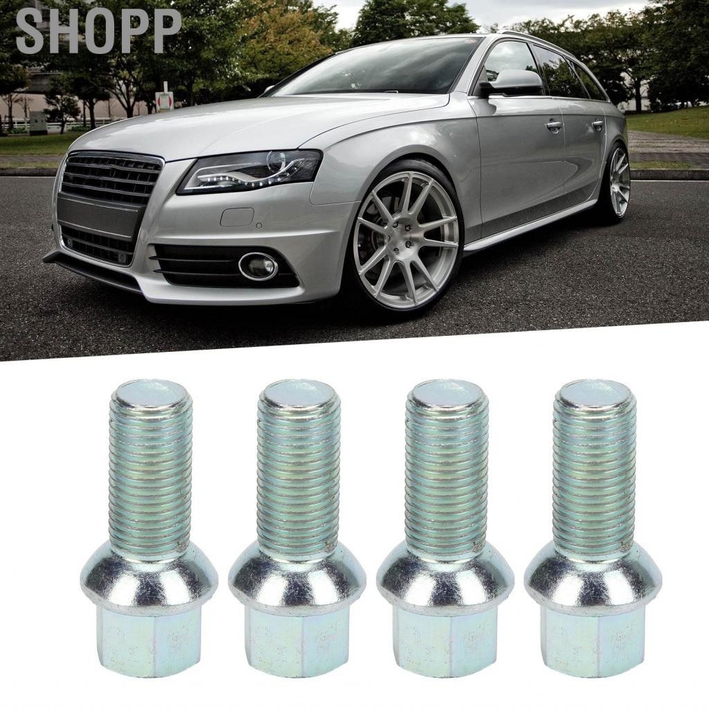 Shopp 4pcs สกรูล้อ M14x1.5 อุปกรณ์เสริม Fit สำหรับ A3/A4L/A5/A6/A8 q3/Q5 รถเหล็ก | Shopee Thailand