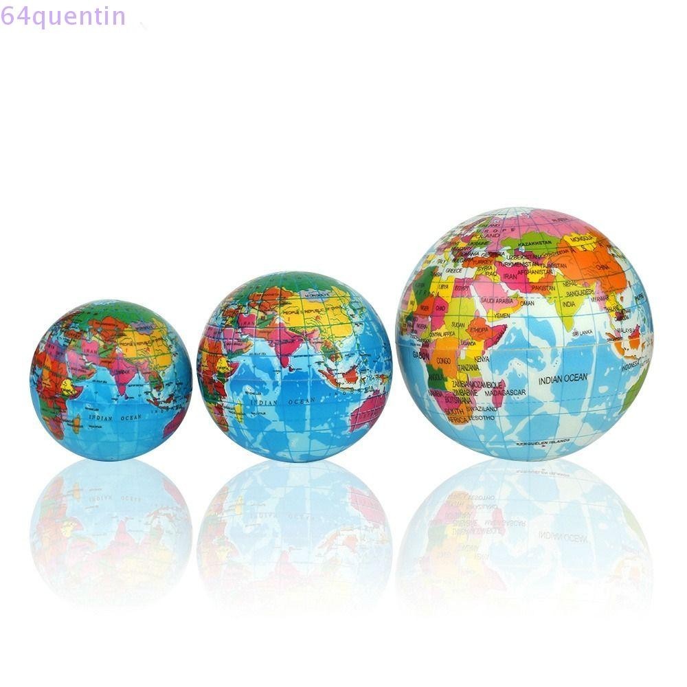 Quentin แผนที่โลกลูกบอลโฟมบรรเทายืดหยุ่น Earth Globe รุ่นแปลก Gag ของ ...