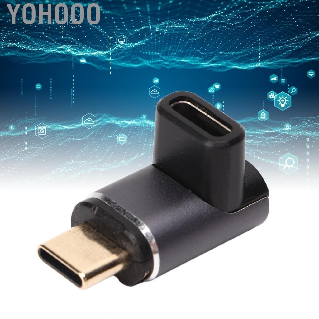 Yohooo อะแดปเตอร์แม่เหล็กมุมขวา Type C 40Gbps ตัวเชื่อมต่อ USB SS5 ...
