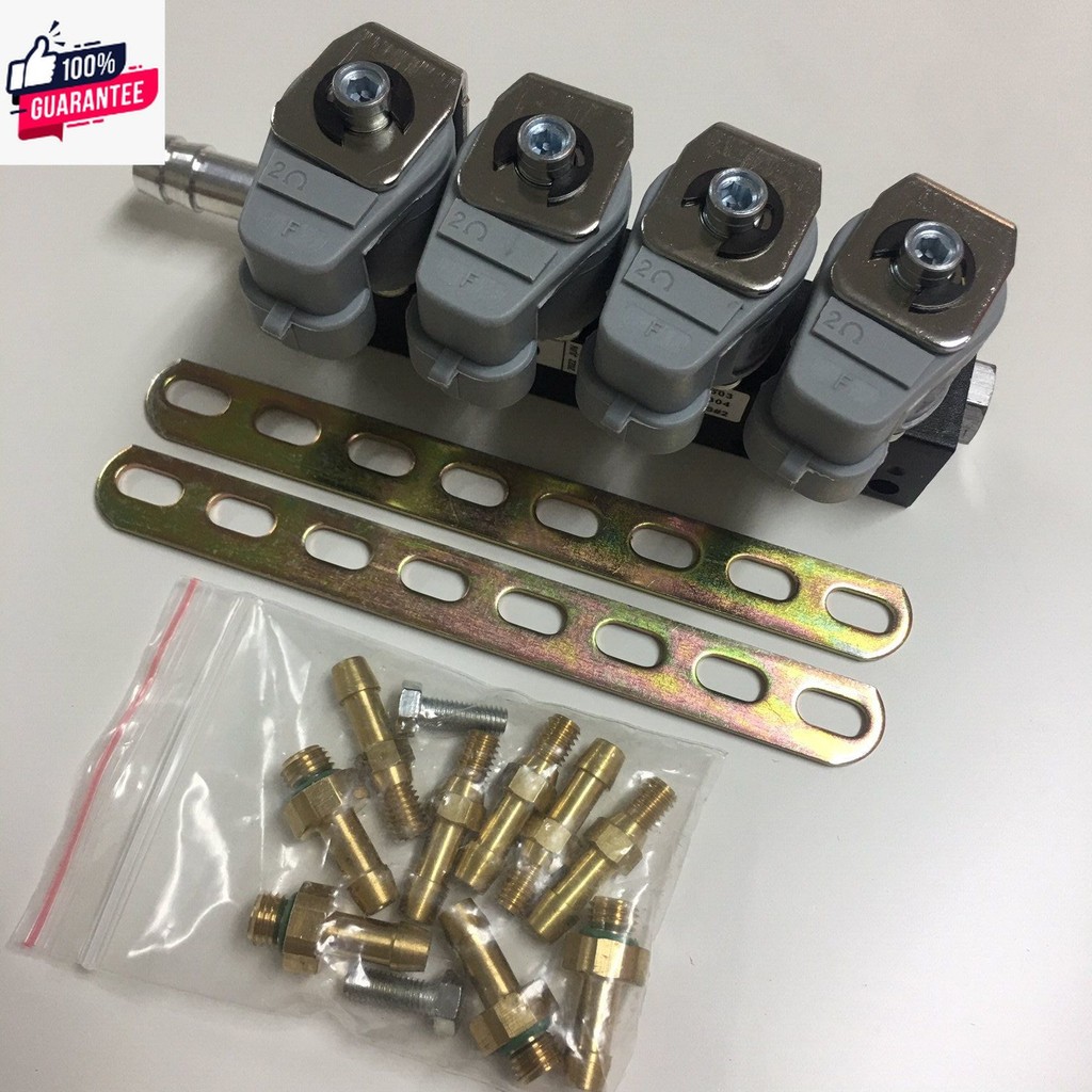 รางหัวฉีดแก๊ส LPG NGV CNG รางหัวฉีด Rail 4 สู รุ่น 3โอห์มและ 2โอห์ม รางหัวฉีด VALTEK รางหัวฉีด 3 ...