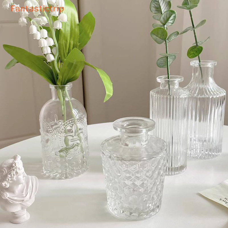 Fantastictrip 1PC 150ml เพชร/แนวตั้งลาย/Twill ขวดเปล่าขวด Diffuser Reed ...