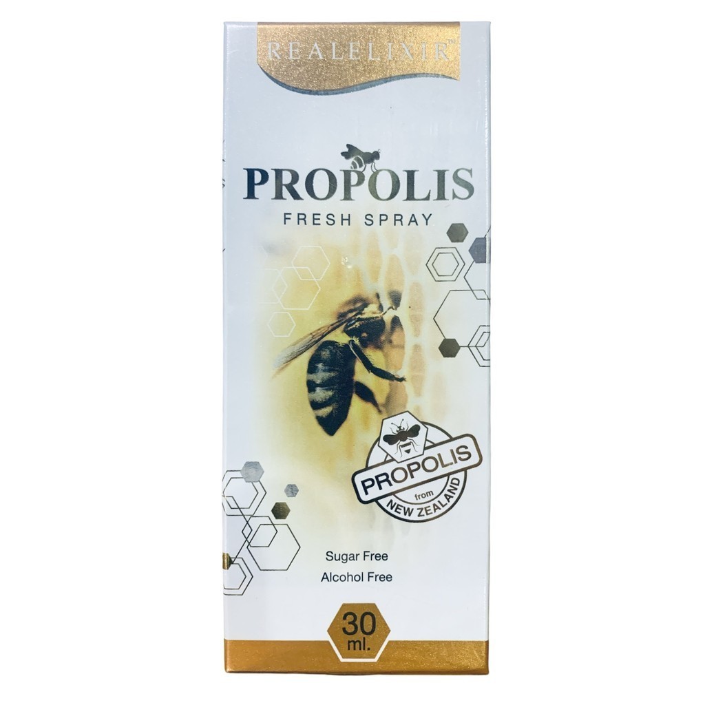 Realelixir Propolis Fresh Spray พรอพโพลิส เฟรช สเปรย์ ระงับกลิ่นปาก ...