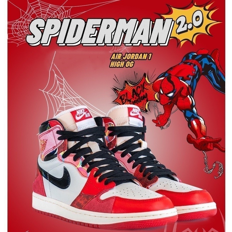 Air Jordan 1 Retro HIGH OG Spider-Man 2 Next chapter รองเท้าบาสเก็ตบอล ...