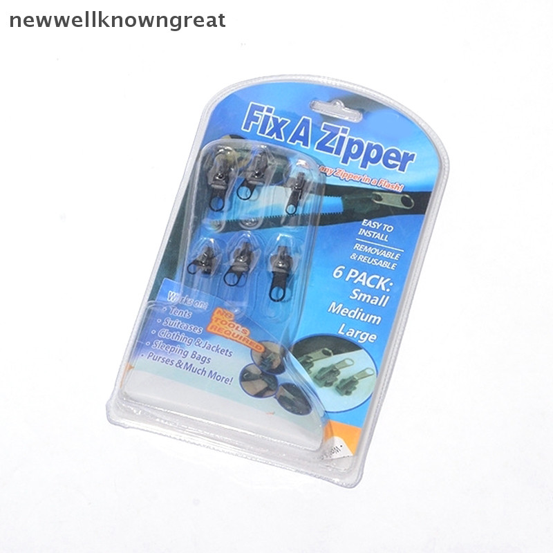 Newwellknowngreat 6Pack Instant Fix Zipper Repair Kit Replacement Zip ...