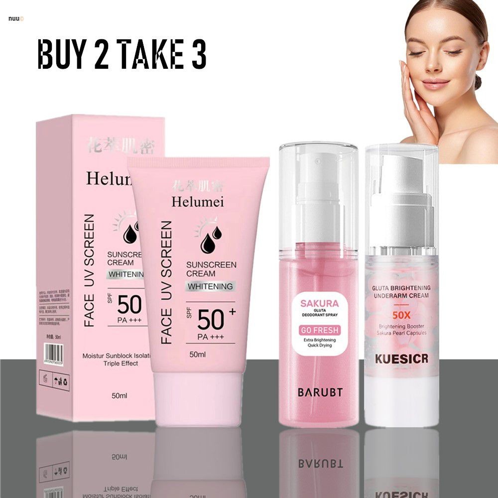 【สต๊อกพร้อม】ครีมกันแดด Spf50 Pa++++ โลชั่นกันแดดสำหรับผิวหน้า ยูวี+ครีม ...