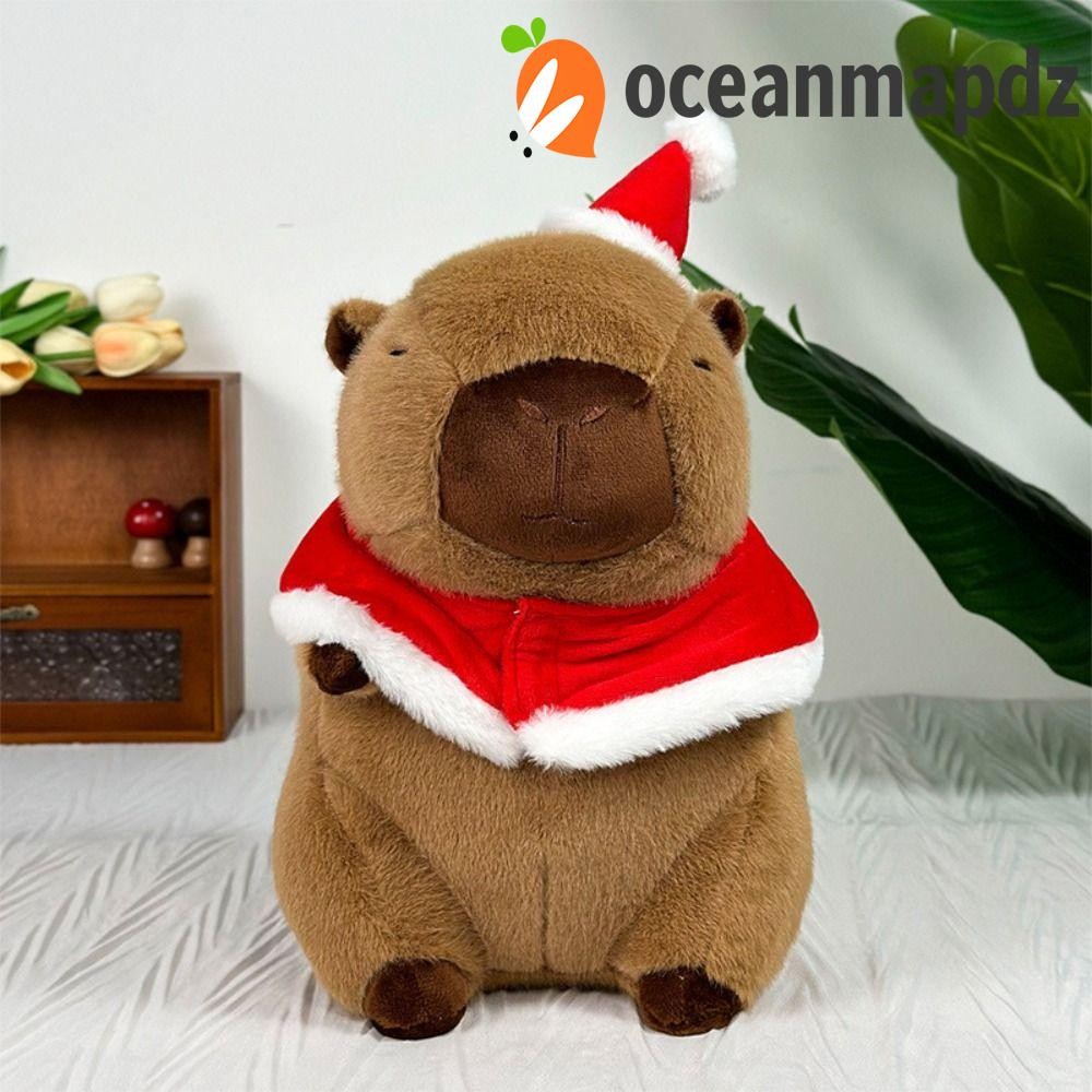 Oceanmapdz Capybara ของเล่นตุ๊กตา, เทศกาลจําลองคริสต์มาส Capybara ตุ๊กตาตุ๊กตา, Kawaii นุ่ม ...
