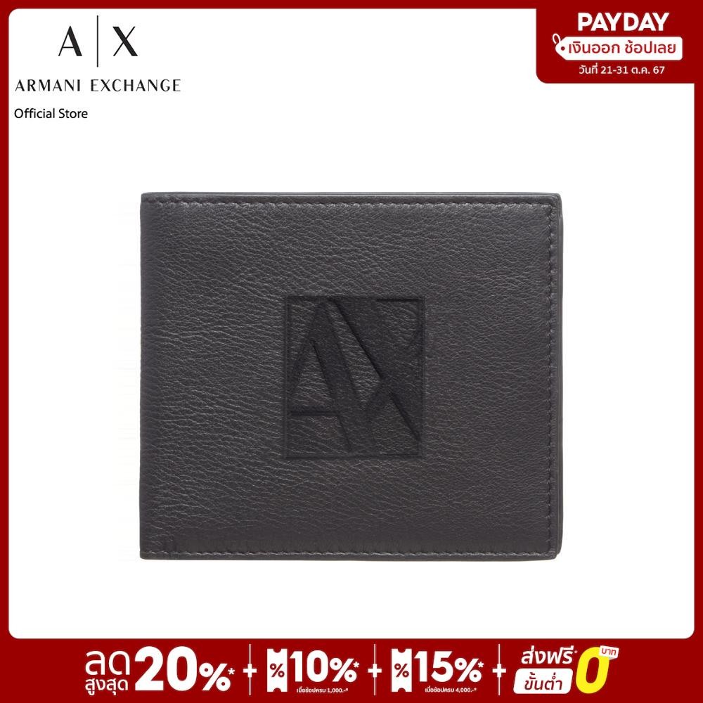 AX Armani Exchange กระเป๋าสตางค์ผู้ชาย รุ่น AX 958098 4F88800020 - สีดำ ...