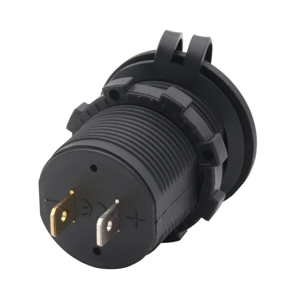DC 10-28V รถ USB Charger Socket Fast Charging PD Type C + QC 3.0 Power ...