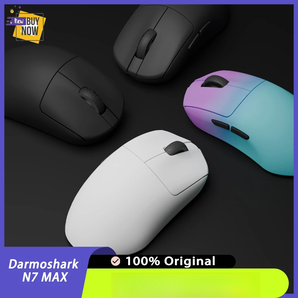 Darmoshark N7 MAX Three Mode Mouse Bluetooth Wireless PAW3950 Dual 8K Professional Esports ...