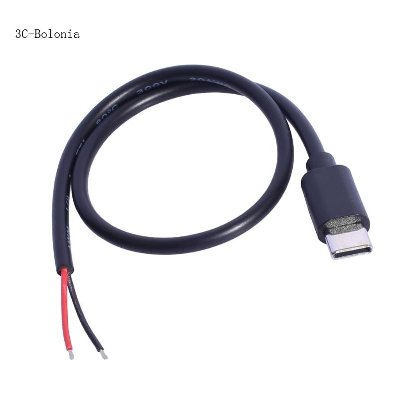 PC USB Type C ชายปลั๊ก 2Pin Pigtail สาย 15W สําหรับซ่อมเปลี่ยนชาร์จ ...