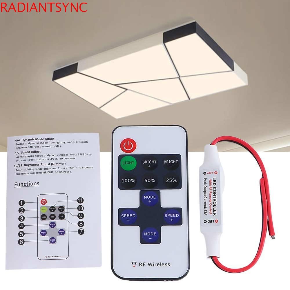 RADIANTSYNC RF สวิตช์ระยะไกลไร้สาย 12V สวิตช์หรี่ไฟไร้สาย | Shopee Thailand