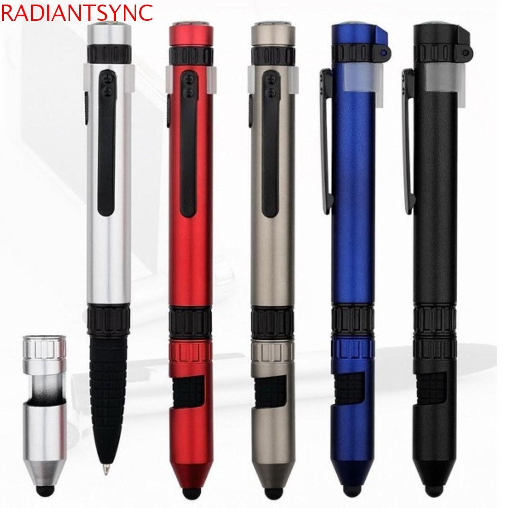 RADIANTSYNC Multi Function Pen, ปากกาลูกลื่น LED Light ไฟฉายปากกา, ที่วางโทรศัพท์มือถือฉุกเฉิน 6 ...