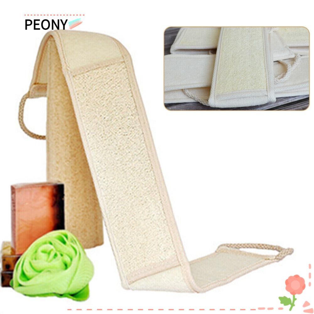 PEONYPAVILION Loofah Back Strap, Terry Cloth Double Sided Exfoliating ...