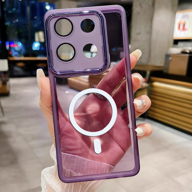 Infinix ZERO 30 5G X6731 เคสโทรศัพท์วงกลมแม่เหล็กชาร์จไร้สาย TPU ...