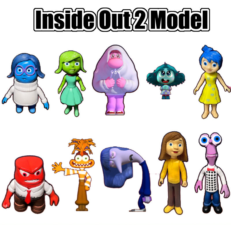 ตุ๊กตาแอ็คชั่น Inside Out Joy Fear Anger Disgust Sadeness รูป PVC ตก ...