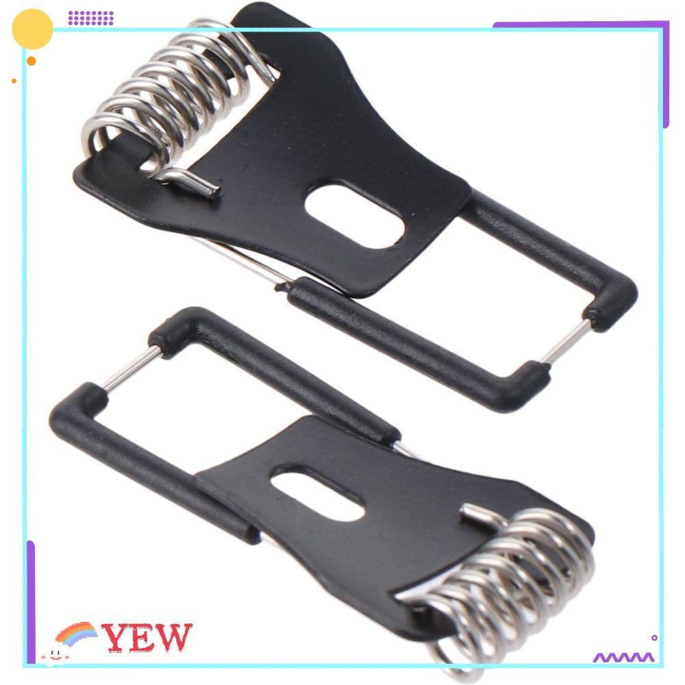 Yew 10 ชิ้น Downlight Spring Bracket, Cold-roll Steel Black Panel Lamp Spring Clip, ทนทานเงิน 15 ...