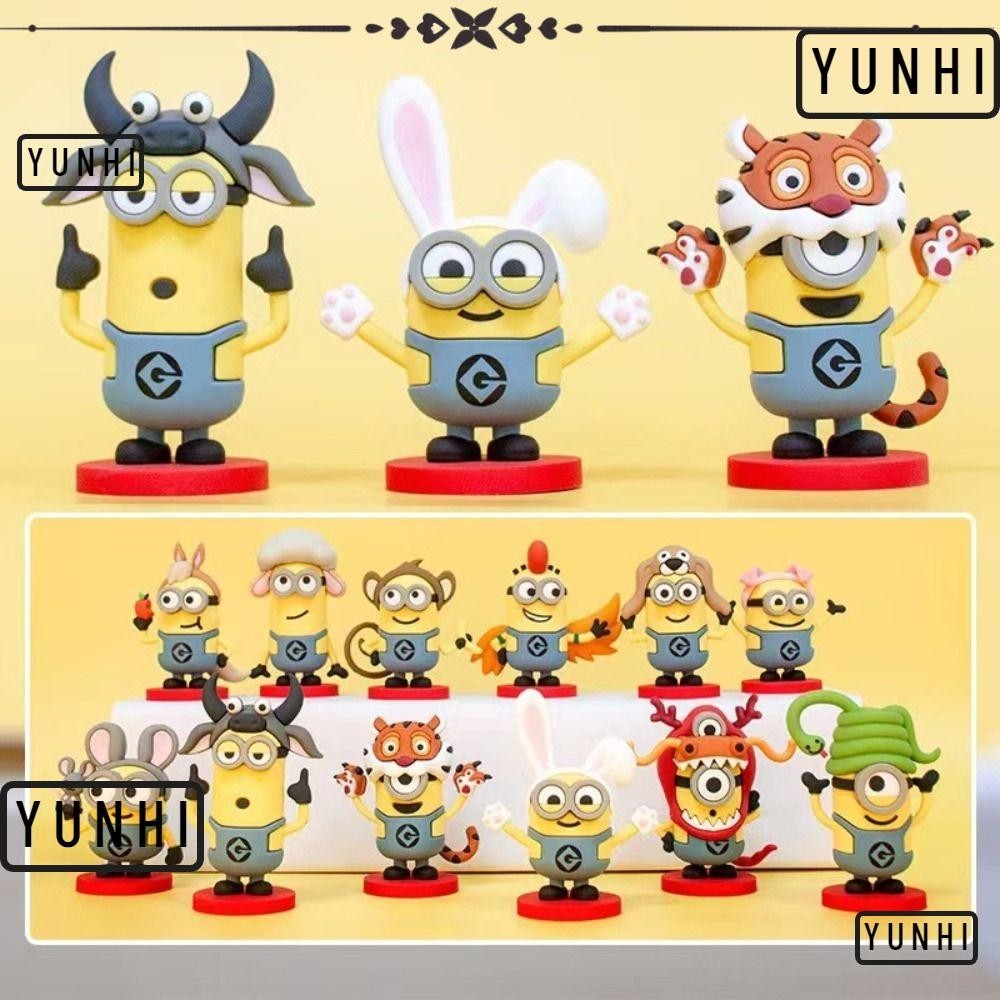 Yunhi โมเดล, กล่องราศี Despicable Me 4 Action Figure, คอลเลกชันของขวัญ ...