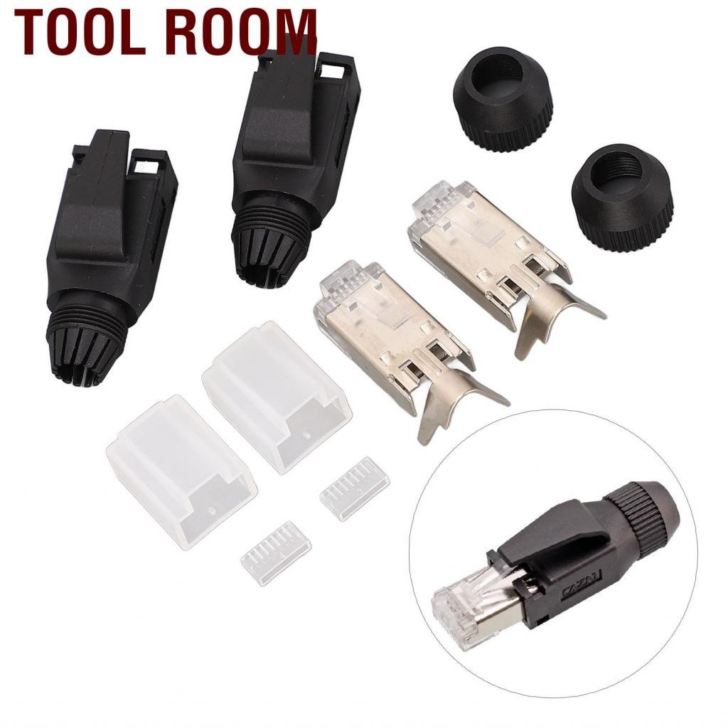 Tool Room 10 ชุดชุดประกอบประเภท RJ45 Connector Kit 8 Core Cat5e Cat6 ...