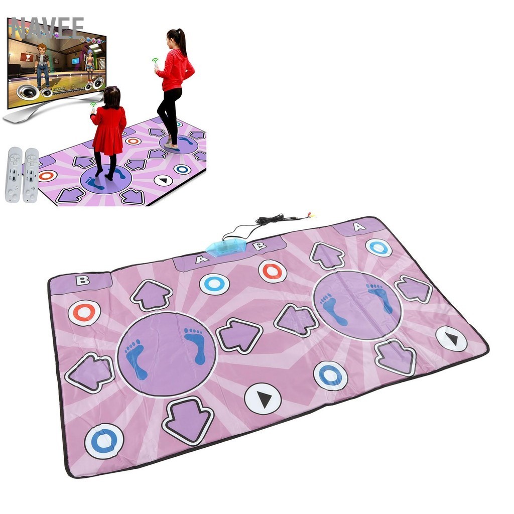 NAVEE Double Dance Mat ความไวสูงปรับปรุงการประสานงาน Electronic Dancing ...
