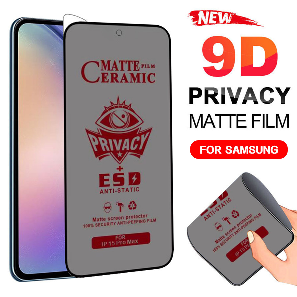 Anti Spy Ceramics ฟิล์มกันรอย For Samsung A56 5G A55 A16 A26 A36 A15 A05s A05 S25 Ultra S24 Plus ...